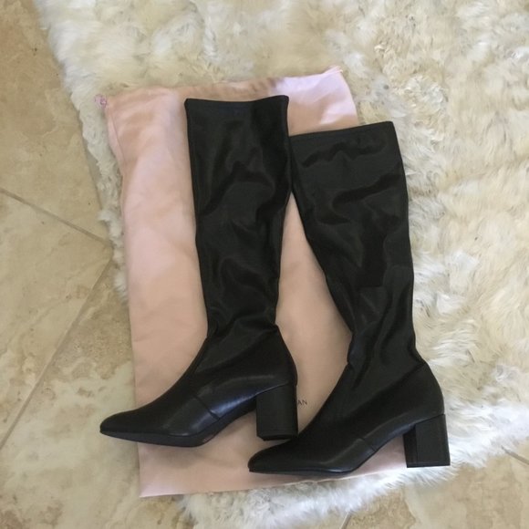 Stuart Weitzman | Shoes | Stuart Weitzman Stretch Leather Boots New ...